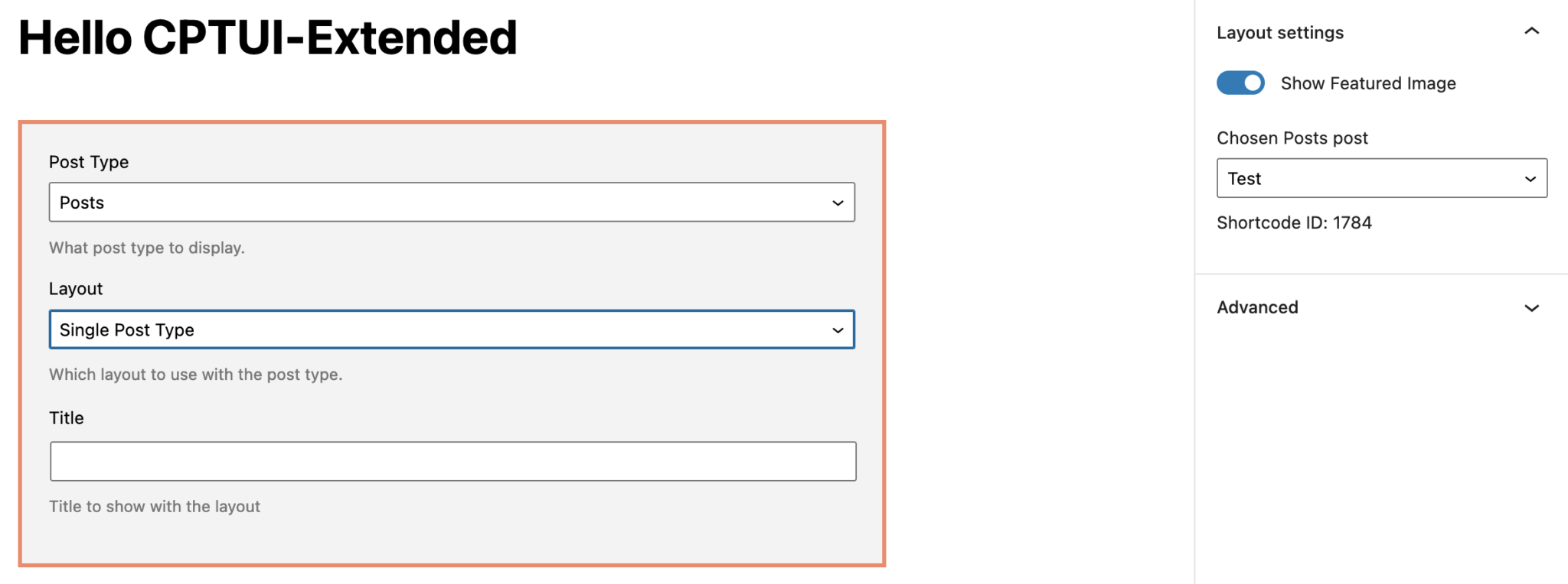 Single Post Type Layout - Pluginize Docs